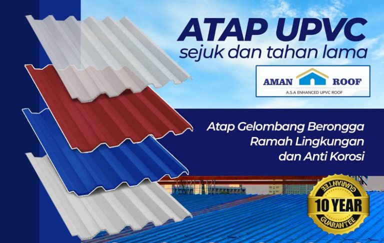 Atap UPVC Aman Roof | Distributor atap UPVC - CV Sekarsion
